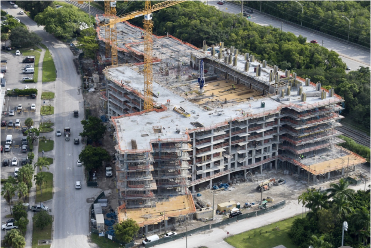 Construction Progress at Aura NMB - October 2023 - Macken Companies